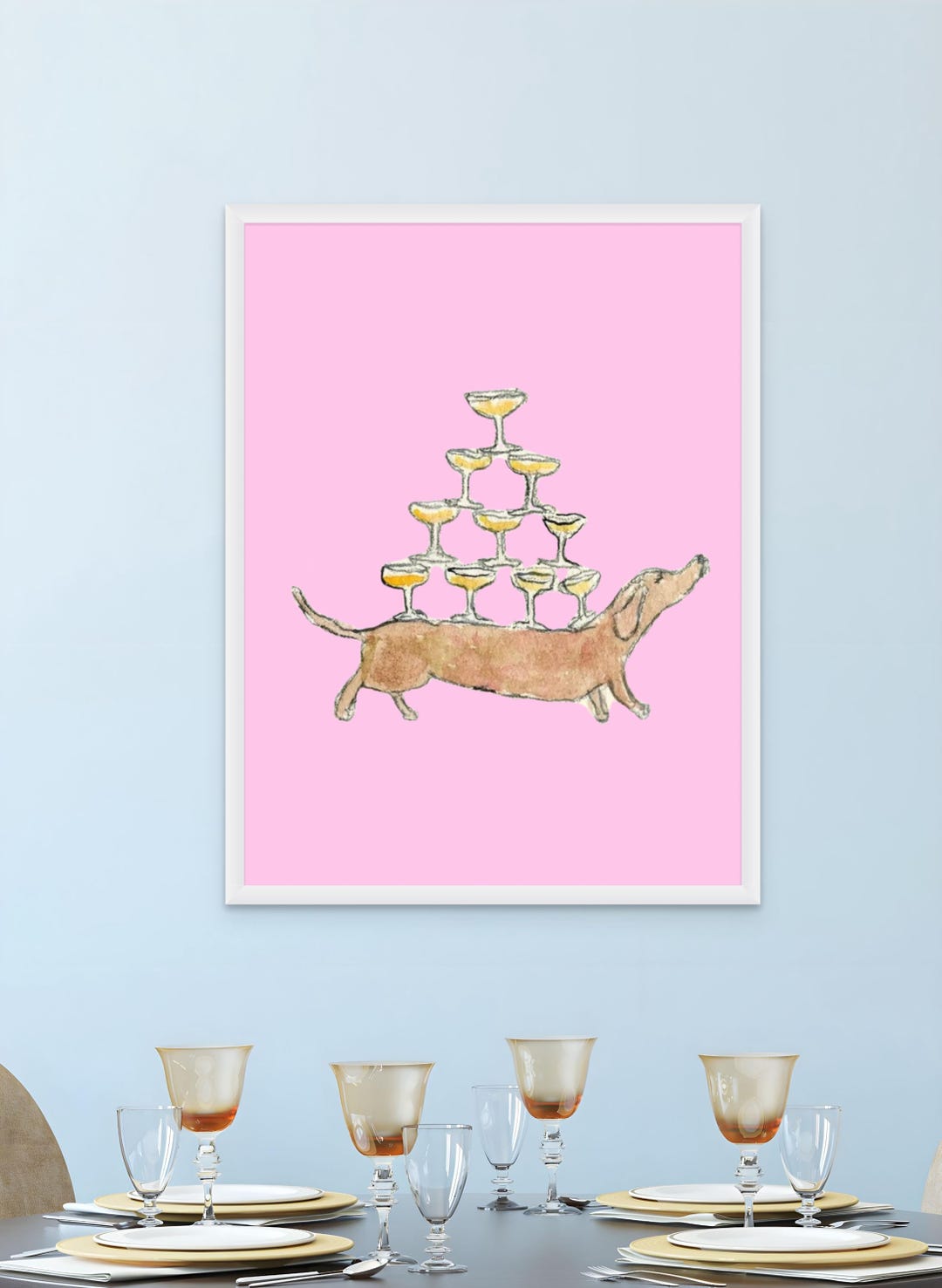 Tinis and Weenies Print - Etsy