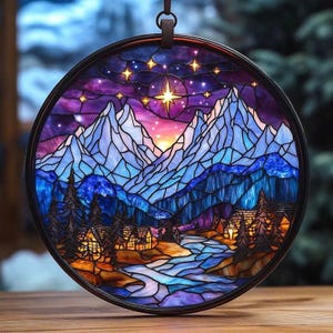 Night Court Stained Glasss Suncatcher, Fantasy Book Lover’s Window ...