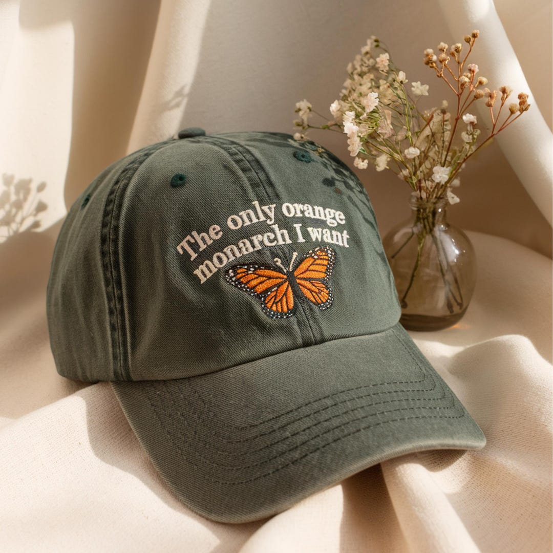 Monarch Butterfly Washed Hat, Funny Nature Lover Gift - Etsy