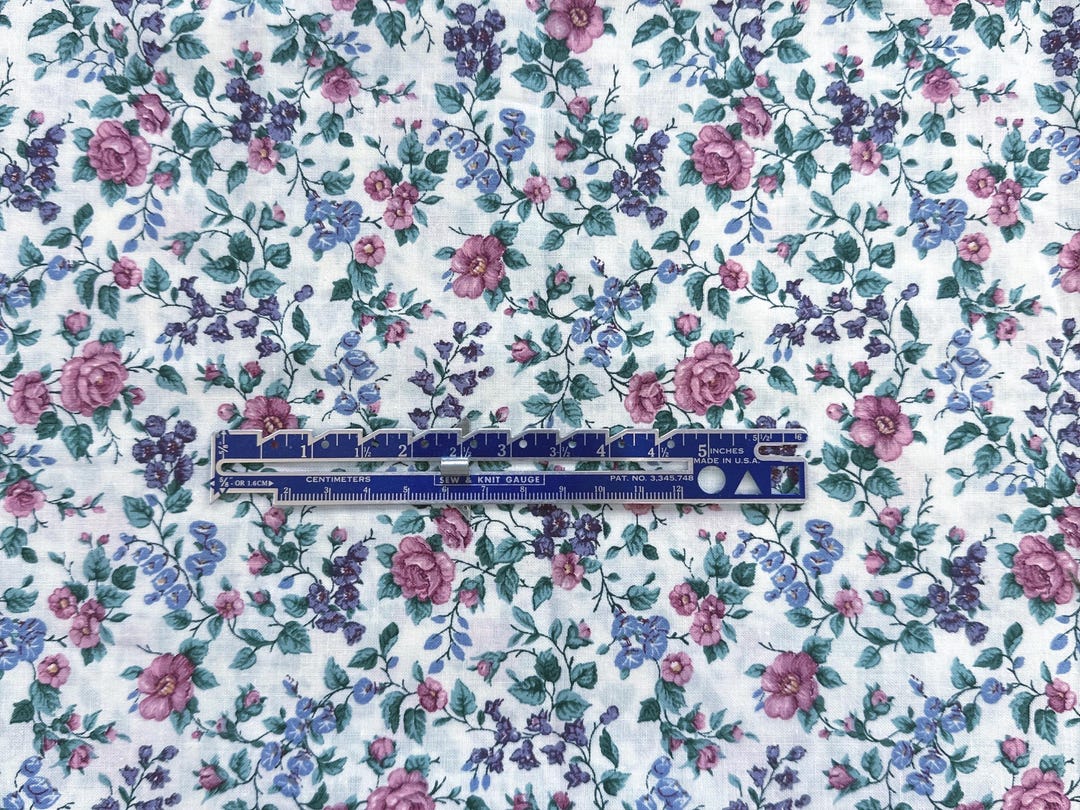 Vintage Cranston Calico Fabric, VIP Print, Joan Messmore, Fabric by the Yard - Etsy