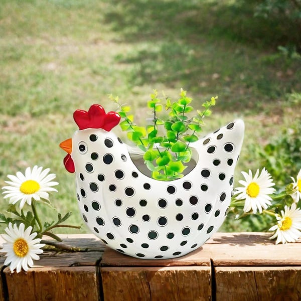 Chicken Planter Pot - Etsy