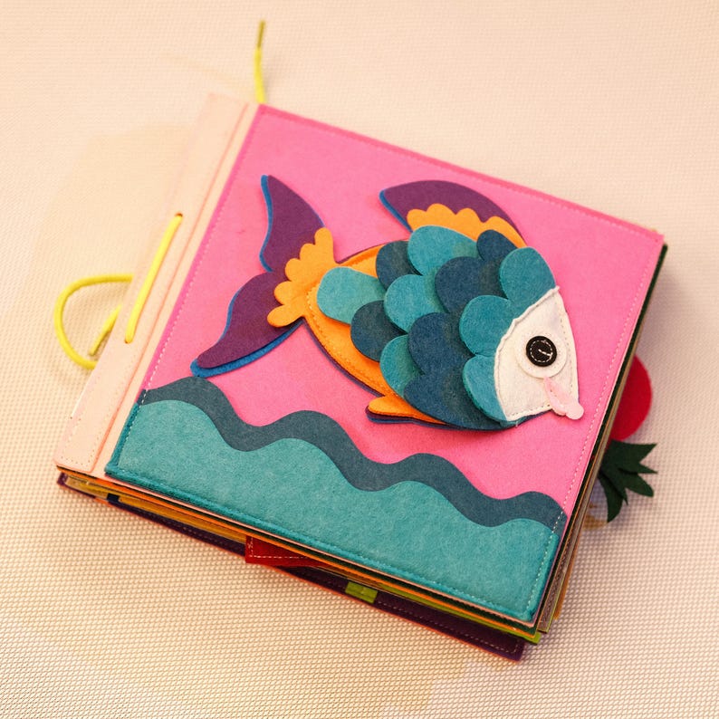 Montessori Quiet Book for Toddlers | Felt Activity Book for Early ...