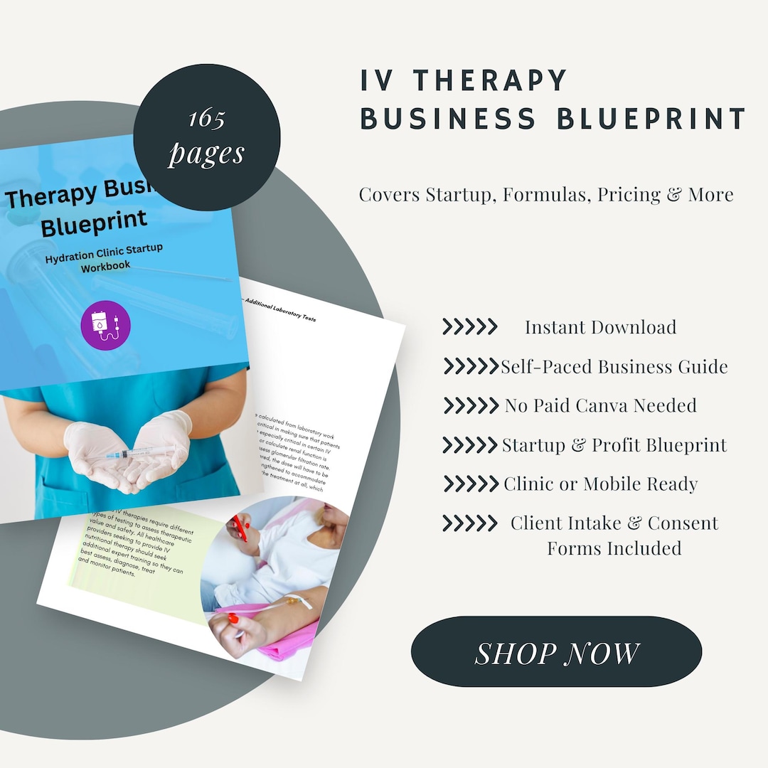 The IV Therapy Business Blueprint for Nurses - Etsy
