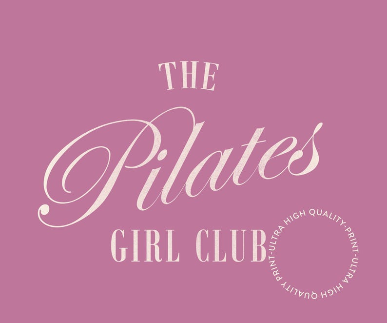 Girly Pilates Club Print - Cute Pilates Wall Art - Aesthetic Pilates ...