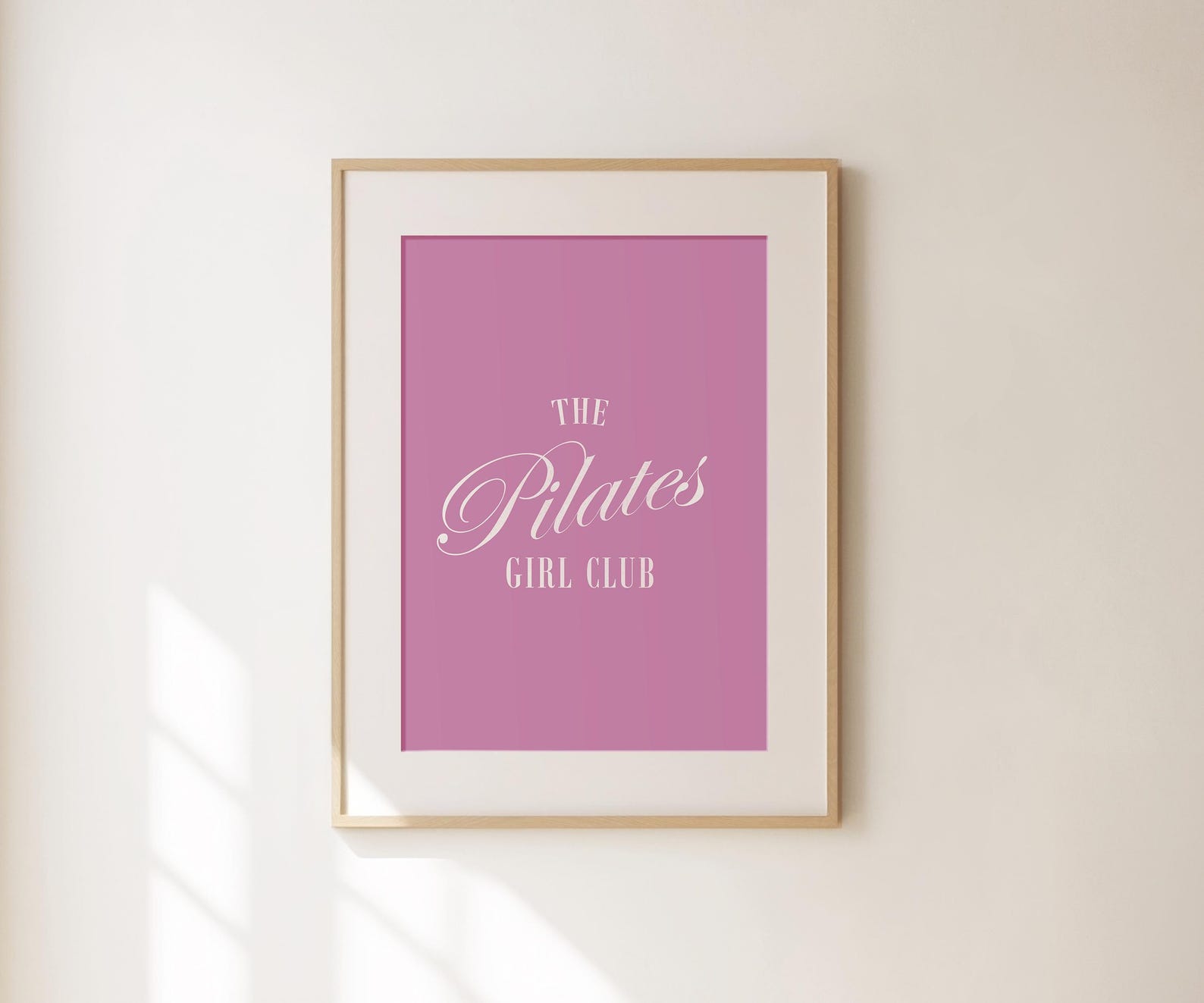 Girly Pilates Club Print - Cute Pilates Wall Art - Aesthetic Pilates ...