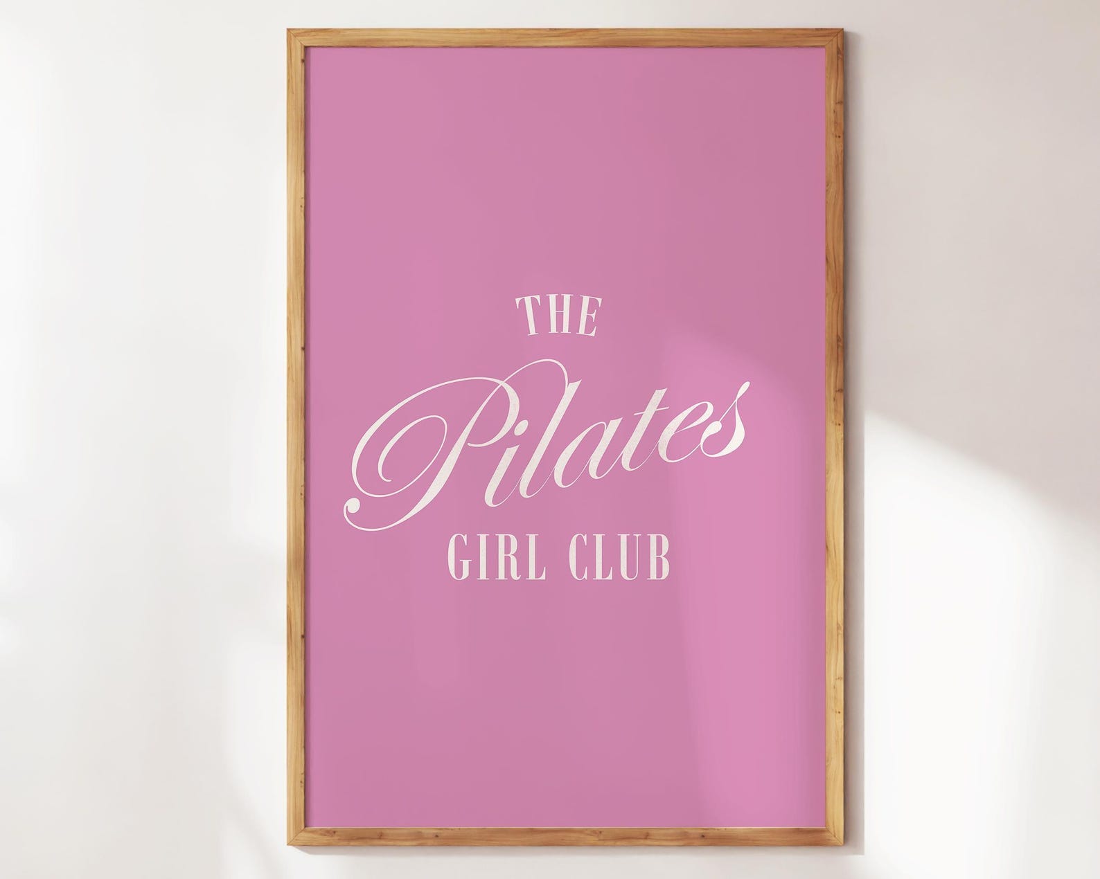 Girly Pilates Club Print - Cute Pilates Wall Art - Aesthetic Pilates ...
