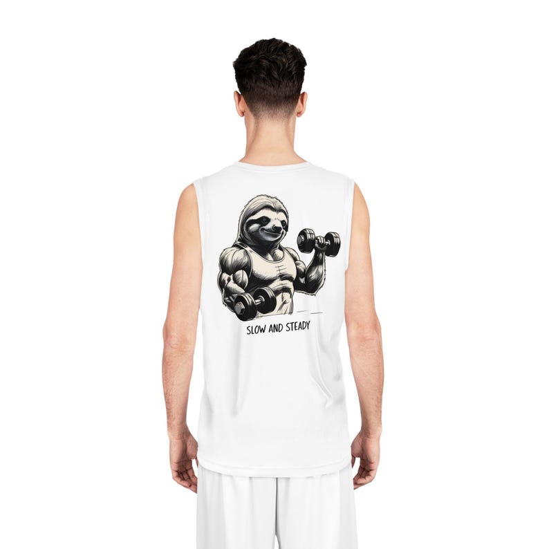 Slow and Steady Gym Jersey, Funny Workout Tank for Lifting, Fitness ...