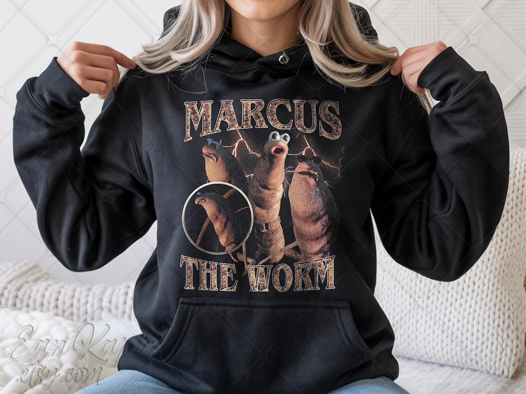 Marcus the Worm PNG | Vrchat Legends Meme Design | Funny Retro Worm Art ...