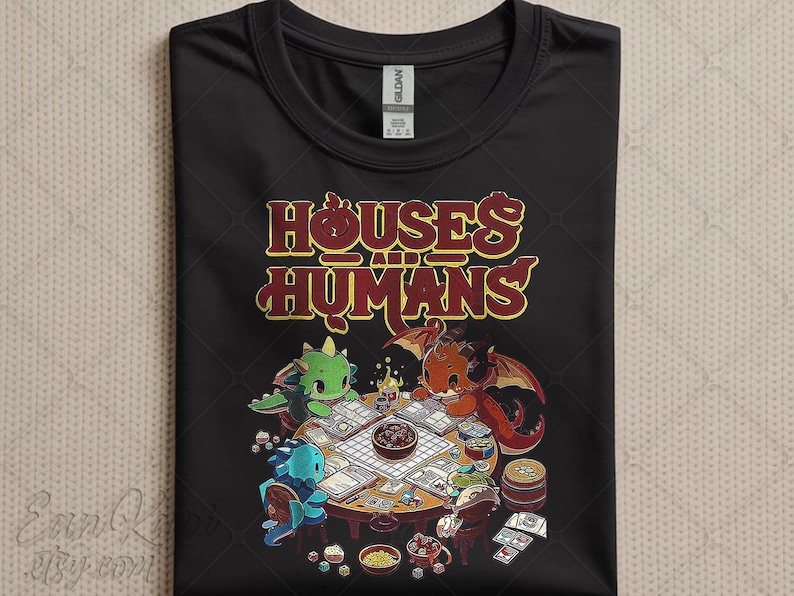 Houses and Humans Dnd Digital Download | Funny Pop Culture Fantasy PNG ...