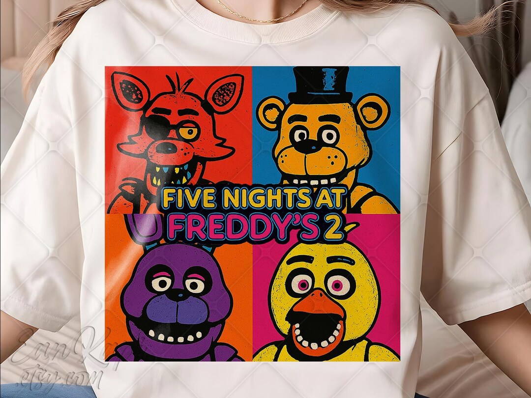 Five Nights at Freddy Movie 2 Andy Warhol Style PNG | Horror Pop ...