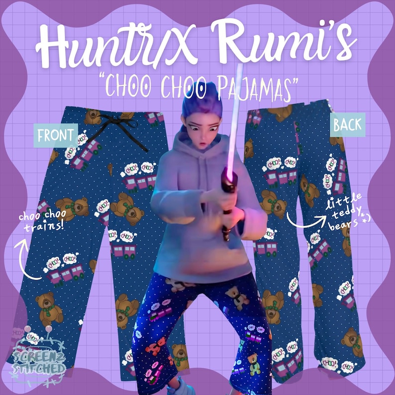 Rumi's Choo-choo Pants | Kpop Demon Hunters | Huntr/x Huntrix - Etsy UK