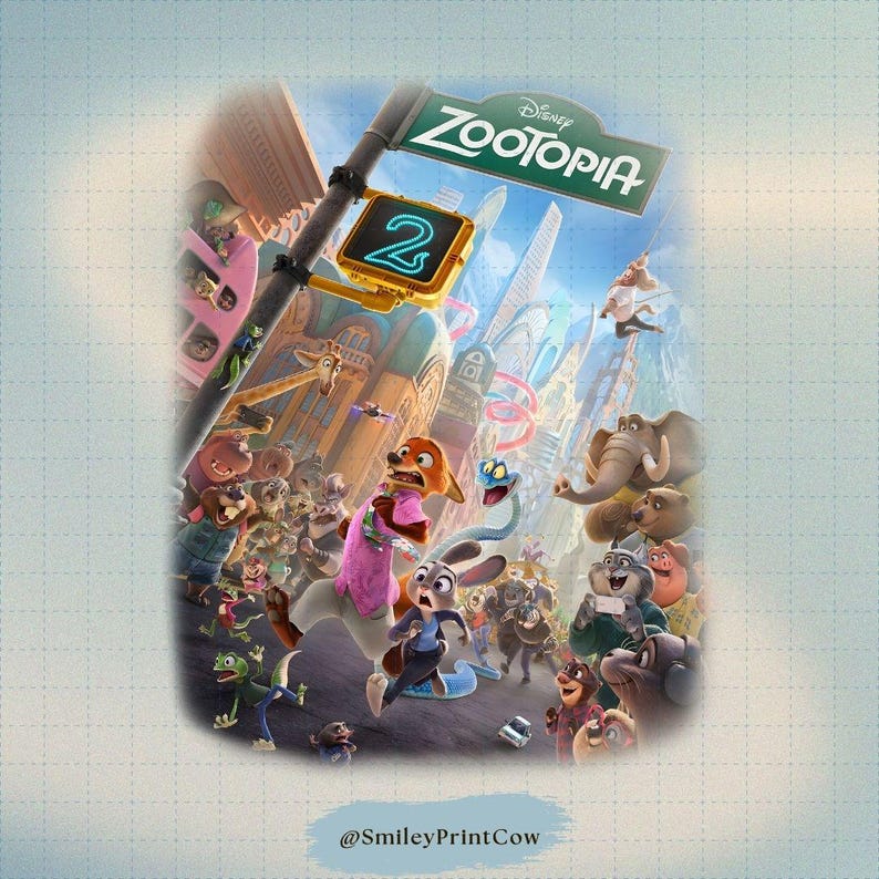 Zootopia 2 Movie Poster PNG, Disney Zootopia 2 PNG, Judy Hopps Nick ...