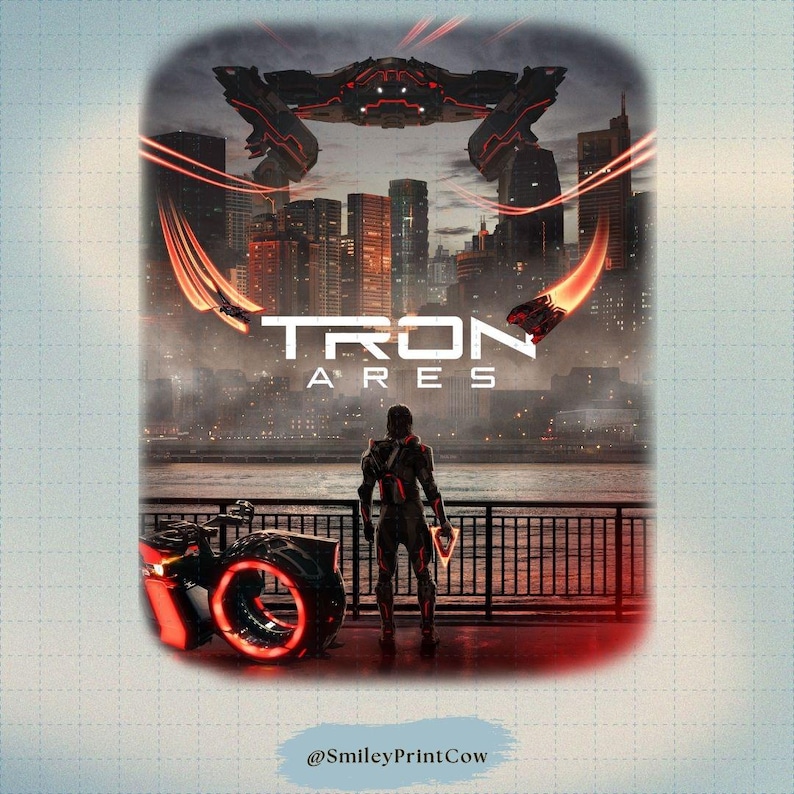 Tron Ares PNG, Sci-fi Movie 2025 Shirt Design, Futuristic Cyberpunk ...
