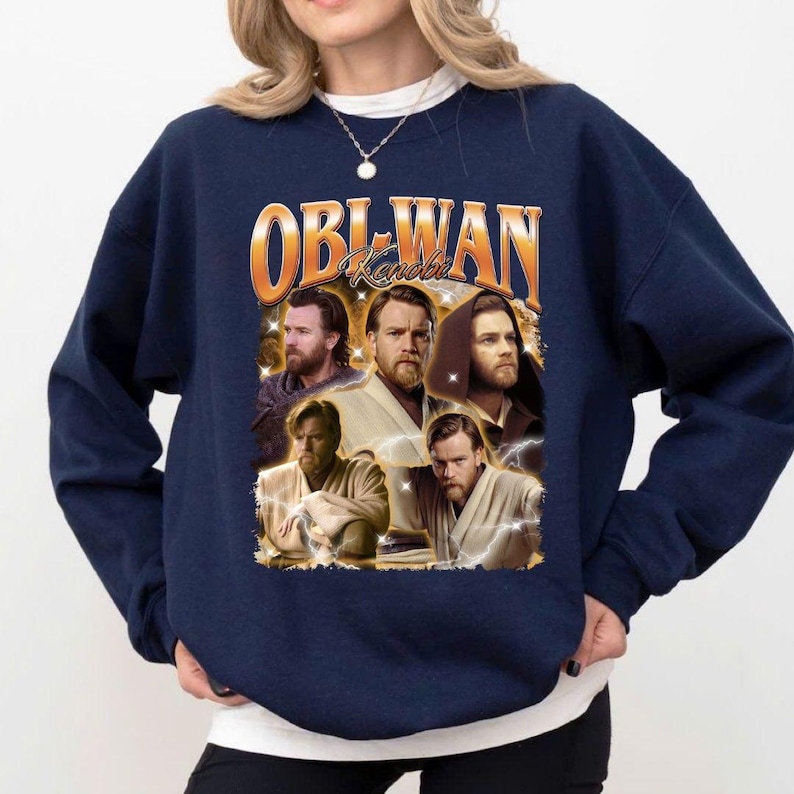 Vintage Obi Wan Kenobi PNG | Star Wars 90s Bootleg Style | Retro Jedi ...