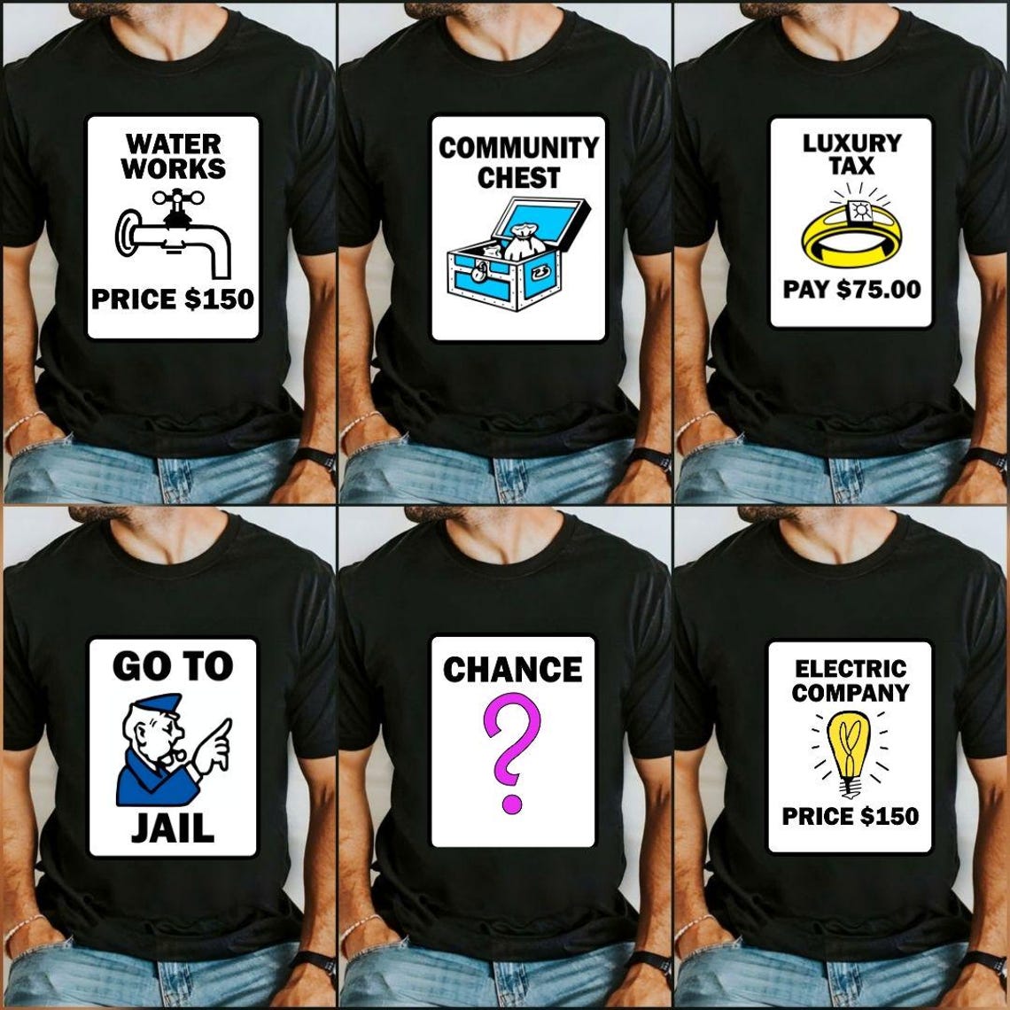 Set of 15 Monopoly Motivation PNG With White Background, Board Game ...