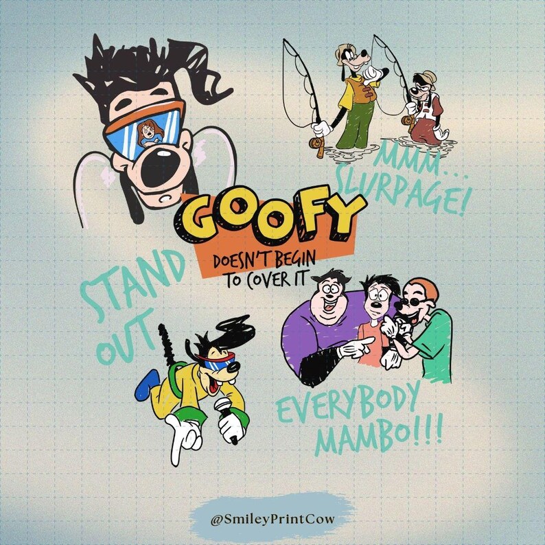 A Goofy Movie Retro Collage PNG | Max Goofy Powerline Stand Out ...