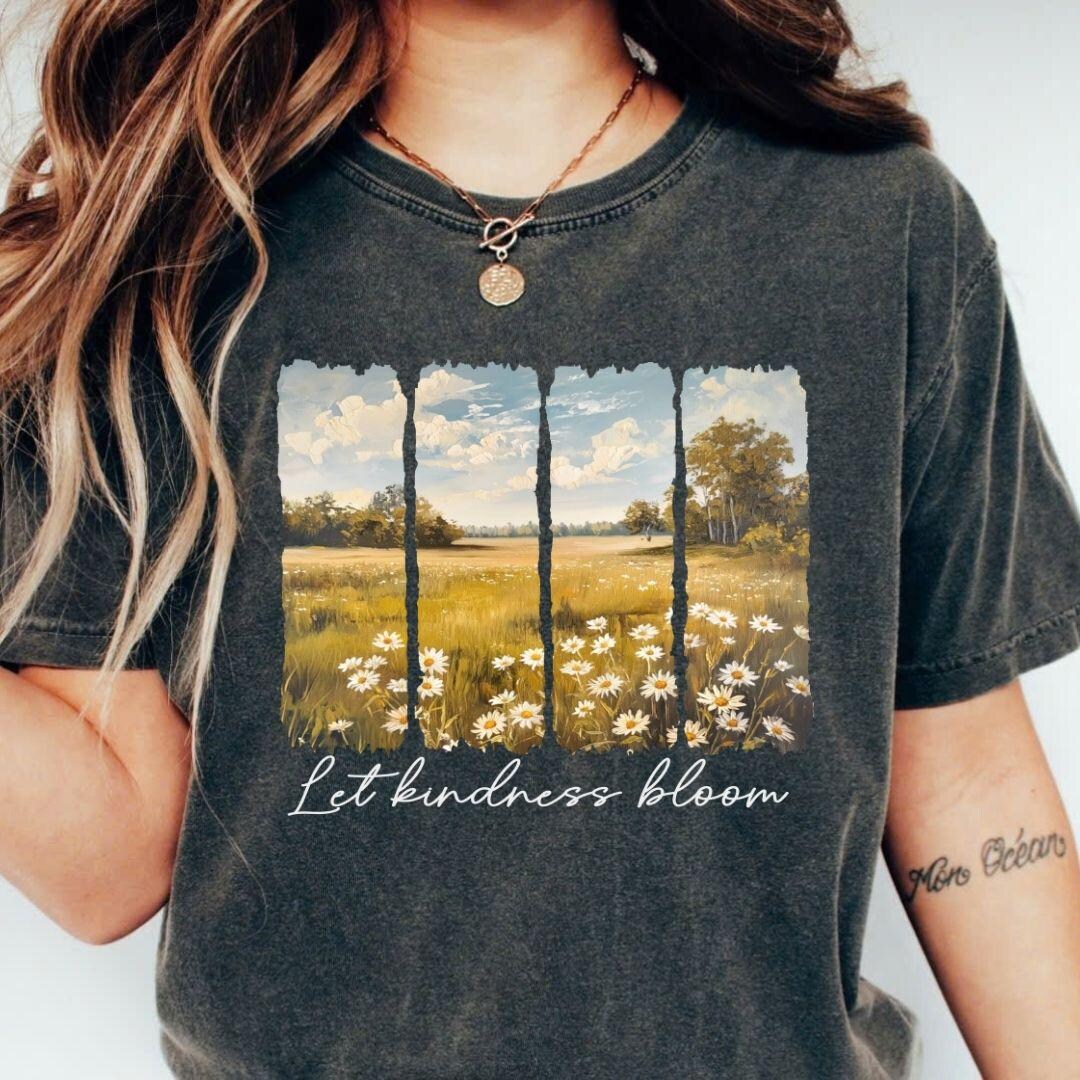 Let Kindness Bloom PNG, Boho Floral Png, Watercolor Wildflower Theme ...