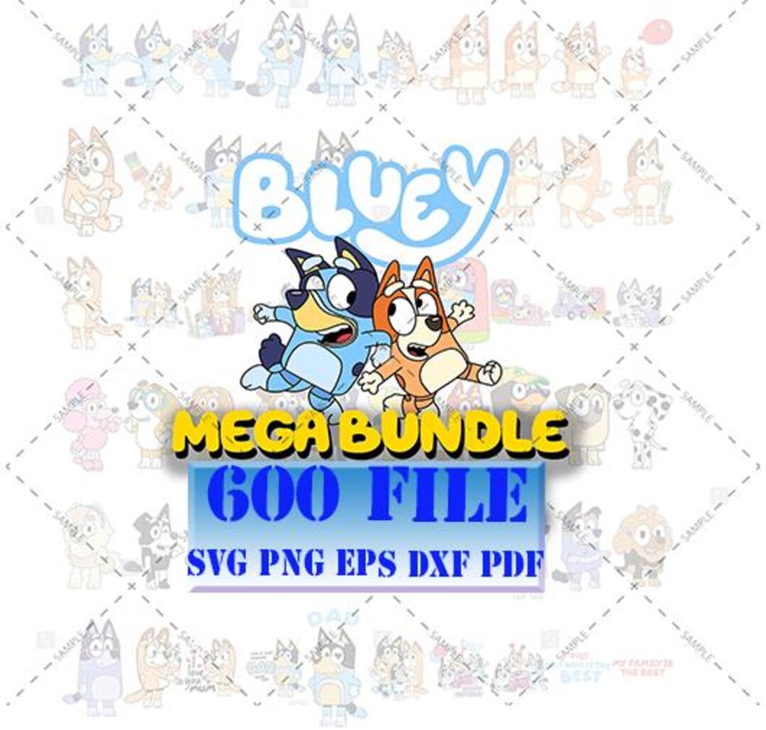 Bluey SVG Bundle, Bluey Cut Files for Cricut, Bluey Svg Clipart, Bluey ...