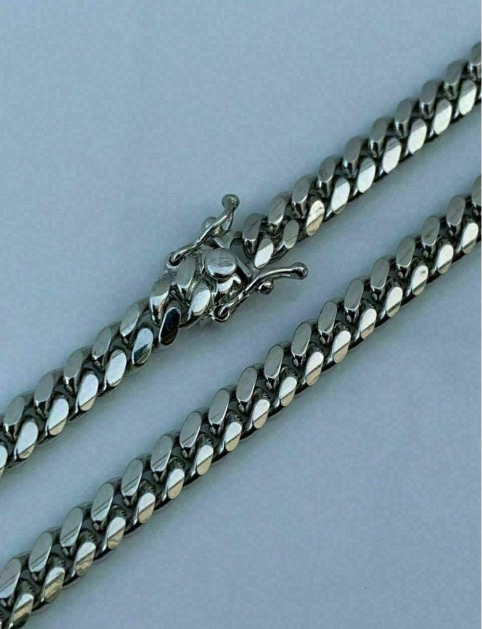 Sterling Silver Miami Cuban Chain - Etsy