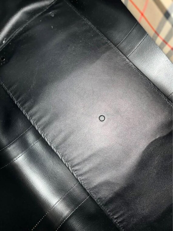 Vintage Burberry Duffle Bag – Iconic Check & Leather … - Gem