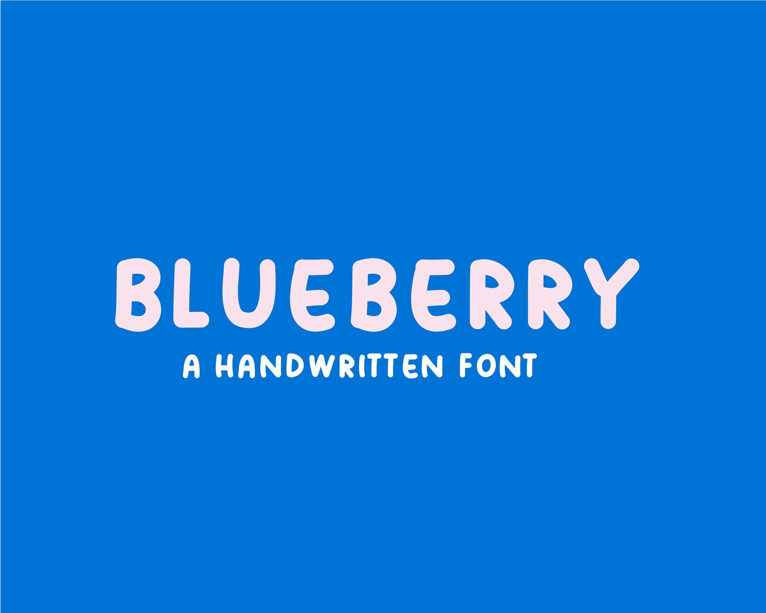 Blueberry Handwritten Font Digital Font Neat Handwriting - Etsy Australia