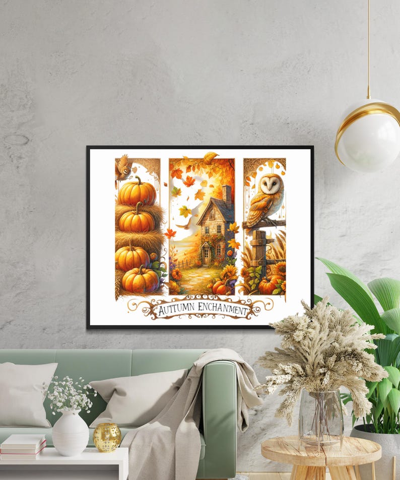 Autumn Spooky Season PNG Bundle, Owl, Pumpkin, Skeleton (digital ...