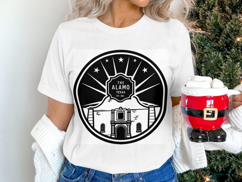 The Alamo Texas Digital Image, Svg Png Eps Jpg Pdf Ai Dxf Files, Texas ...