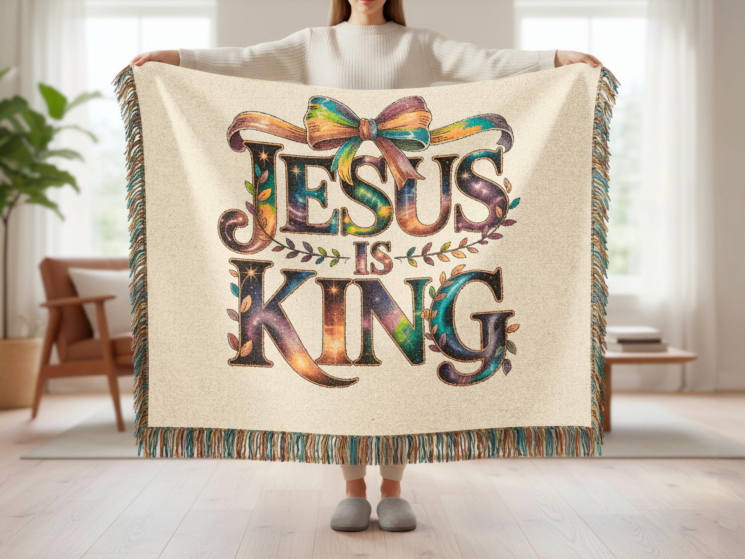 Colorful Digital Jesus is King PNG File for Instant Download - Etsy