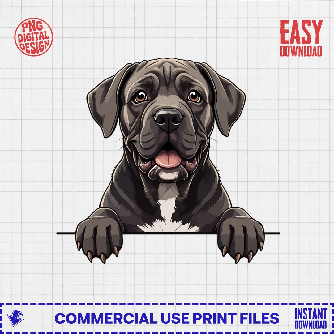 Cane Corso Cartoon PNG, Puppy Clipart (digital File) - Etsy