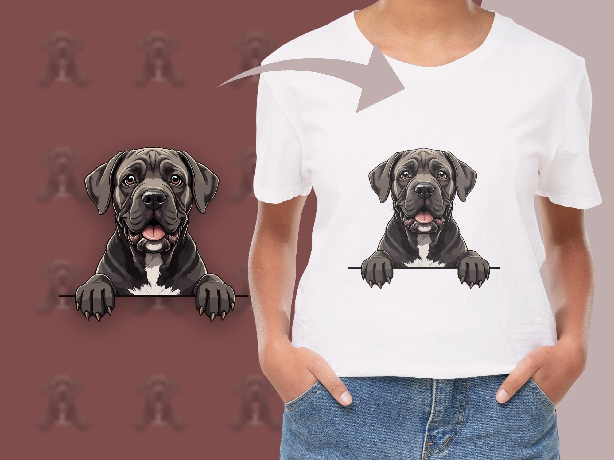 Cane Corso Cartoon PNG, Puppy Clipart (digital File) - Etsy
