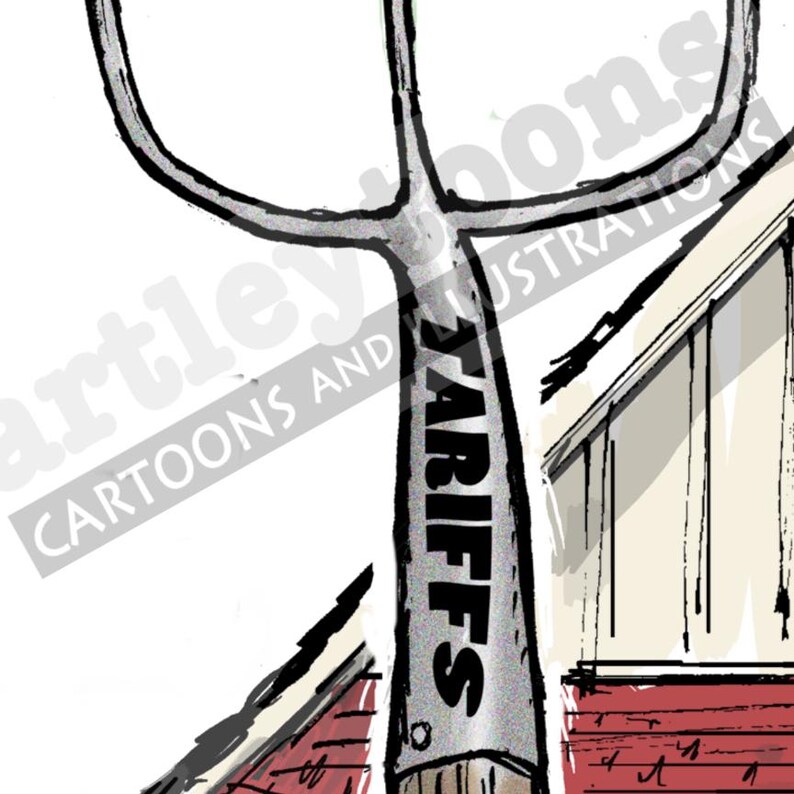 Green Achers Digital Political Cartoon - Etsy