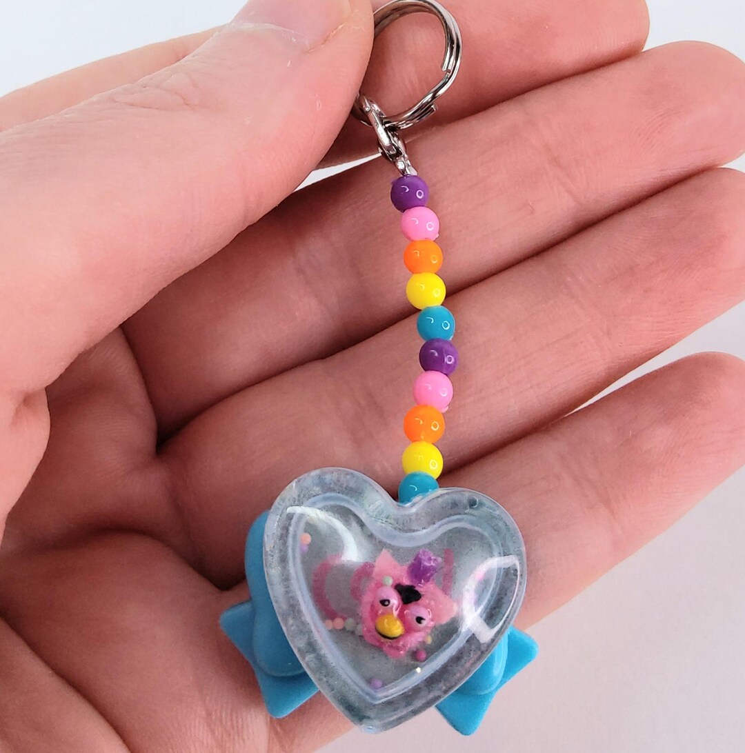 Tiny Micro Pink Furby Charm Keyring Keychain Bag Charm Hanger Dangler ...