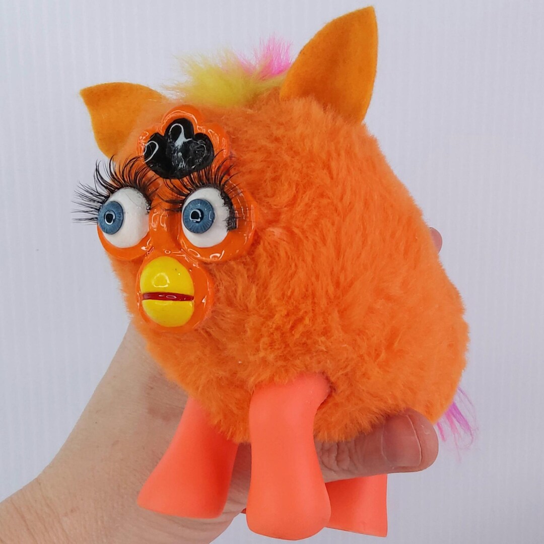 Chonky My Little Furby Horse Pony Doll Figure Plush Soft Toy Orange ...