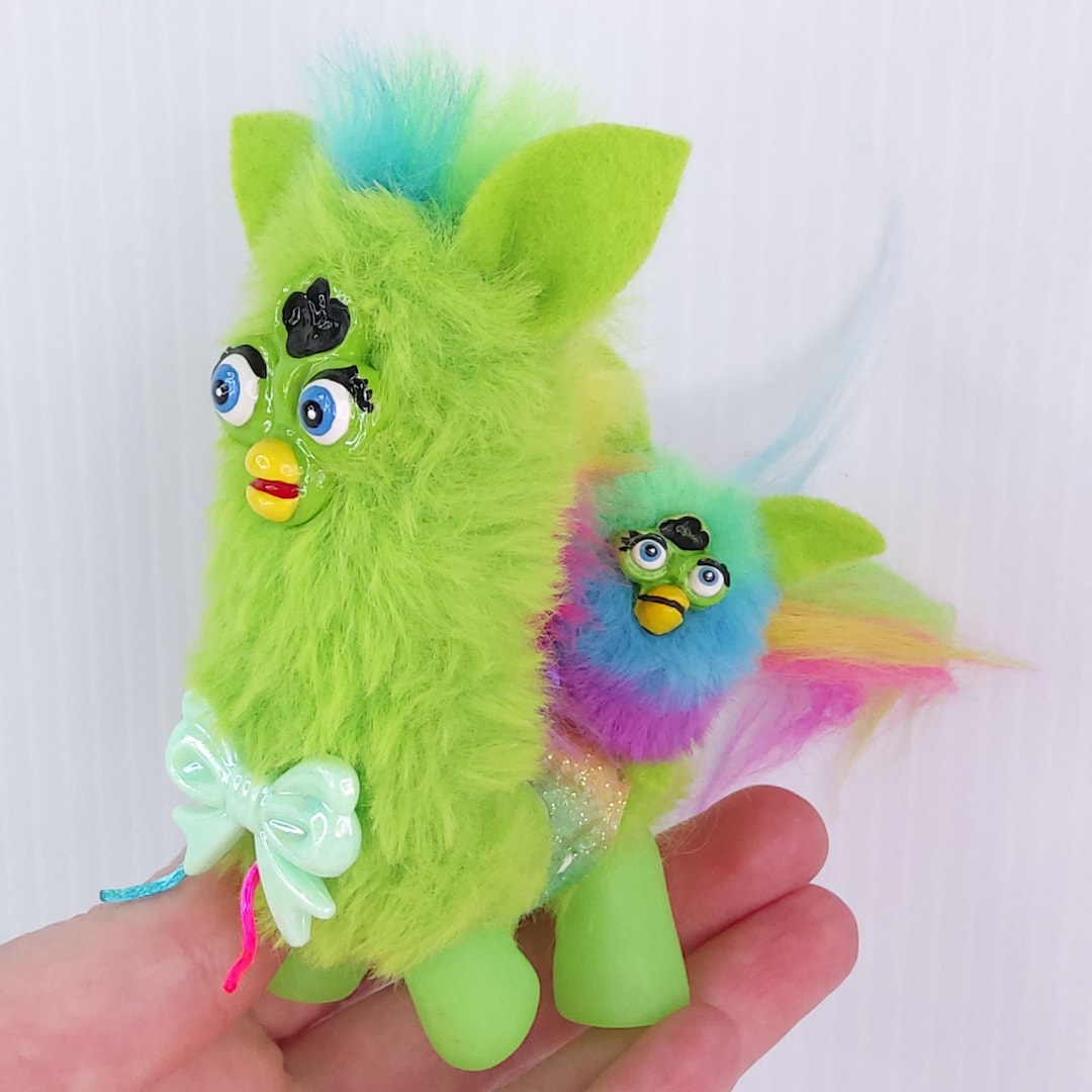 My Little Furby Horse Pony Doll Figure Plush Soft Toy With Mini Furby ...