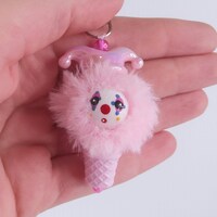Plush Candy Clown Keychain - Etsy