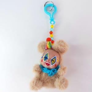 Baby Clown Rabbit Plush Soft Toy Doll Keyring Keychain Bag Charm Creepy ...