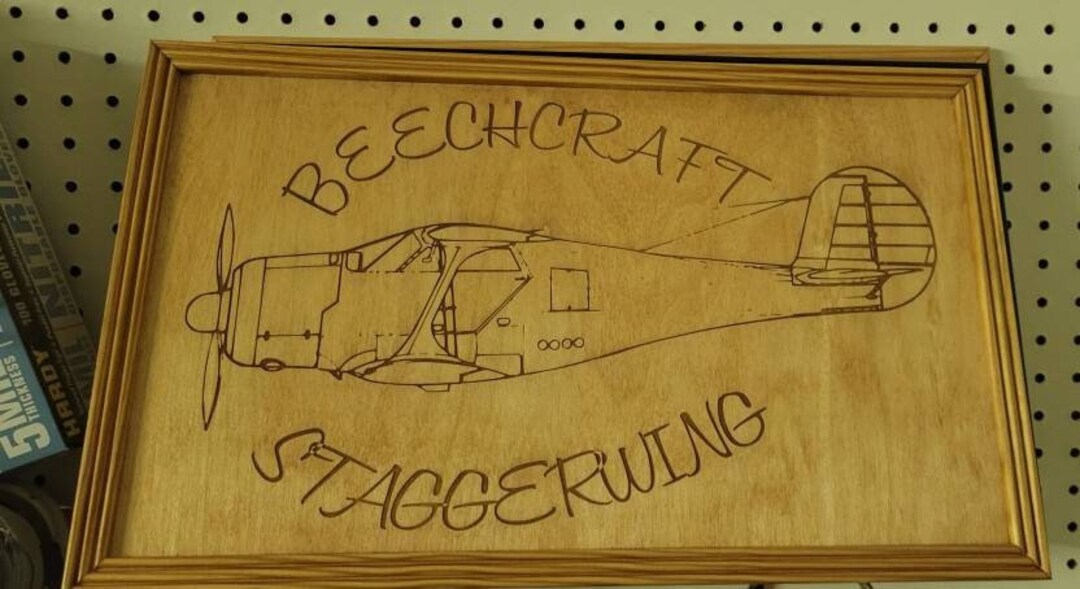 Beechcraft Staggerwing Laser Engraving - Etsy