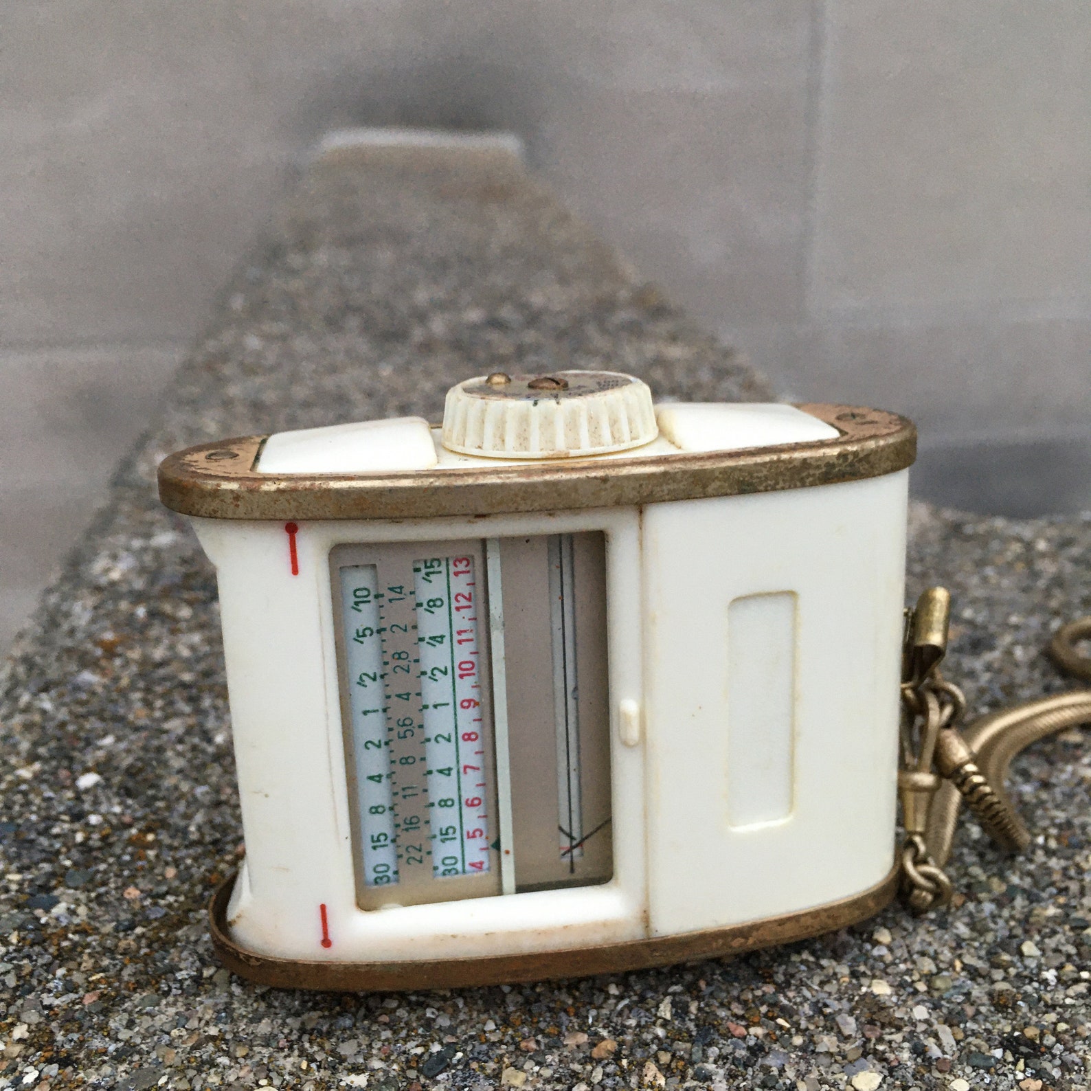 Vintage 40s 50s Photography Light Meter Cream White Necklace - Etsy