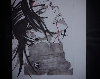 Geto Suguru, Kenjaku, Hand-drawn, JJK, Jujutsu Kaisen, Poster Print ...