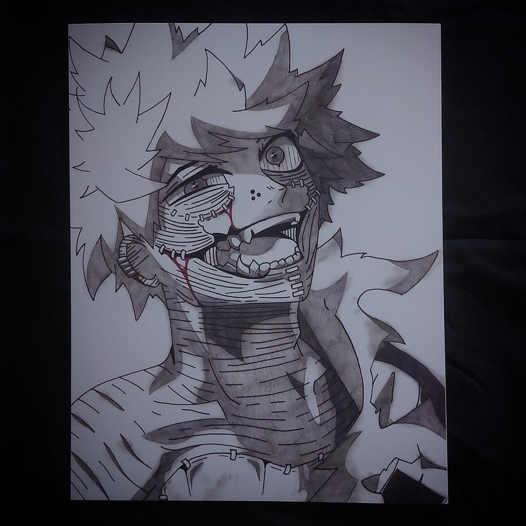 Dabi Anime Art Print My Hero Academia Wall Decor - Etsy