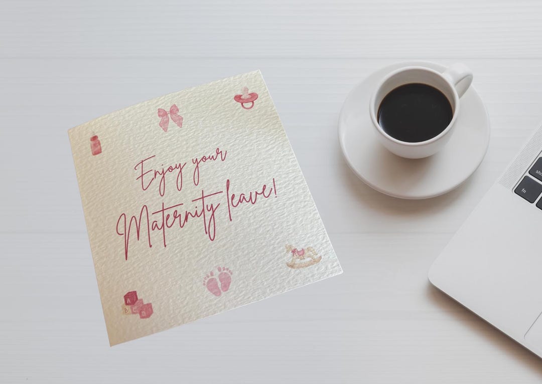 Maternity Leave Card | New Mum |congratulations | Pink | Blue | Neutral ...