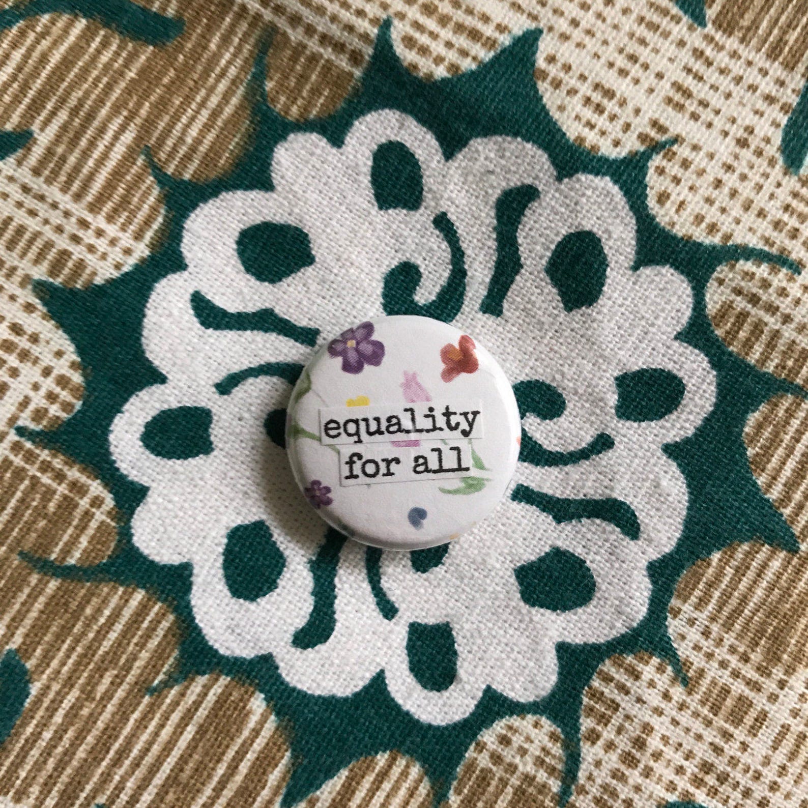 Equality for All Pinback Button Magnet Zipper Pull | Etsy