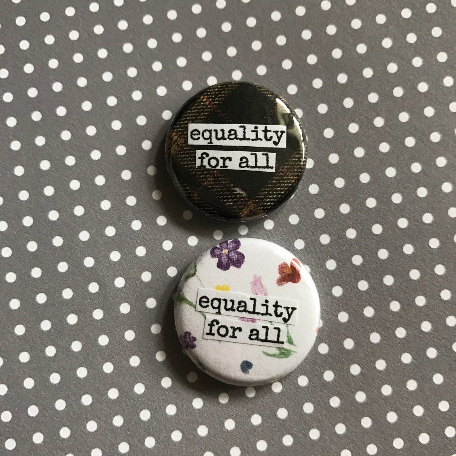 Equality for All Pinback Button Magnet Zipper Pull | Etsy