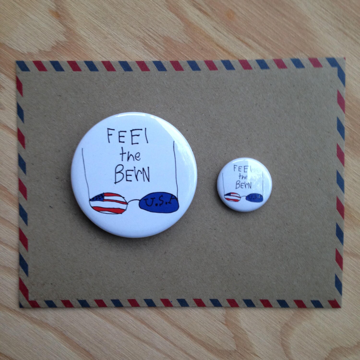 Feel the Bern Glasses Bernie Sanders 2020 Pinback Button - Etsy