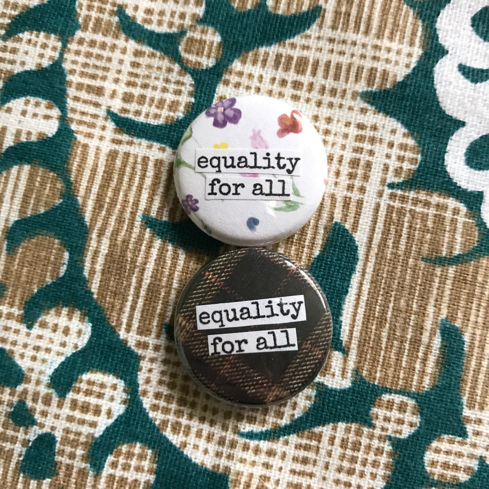 Equality for All Pinback Button Magnet Zipper Pull | Etsy