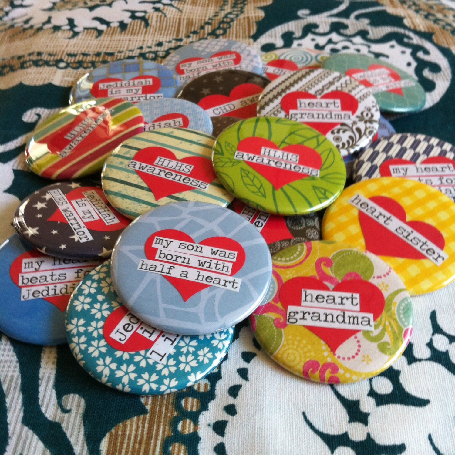 2.25 Congenital Heart Defect CHD Awareness Pinback - Etsy