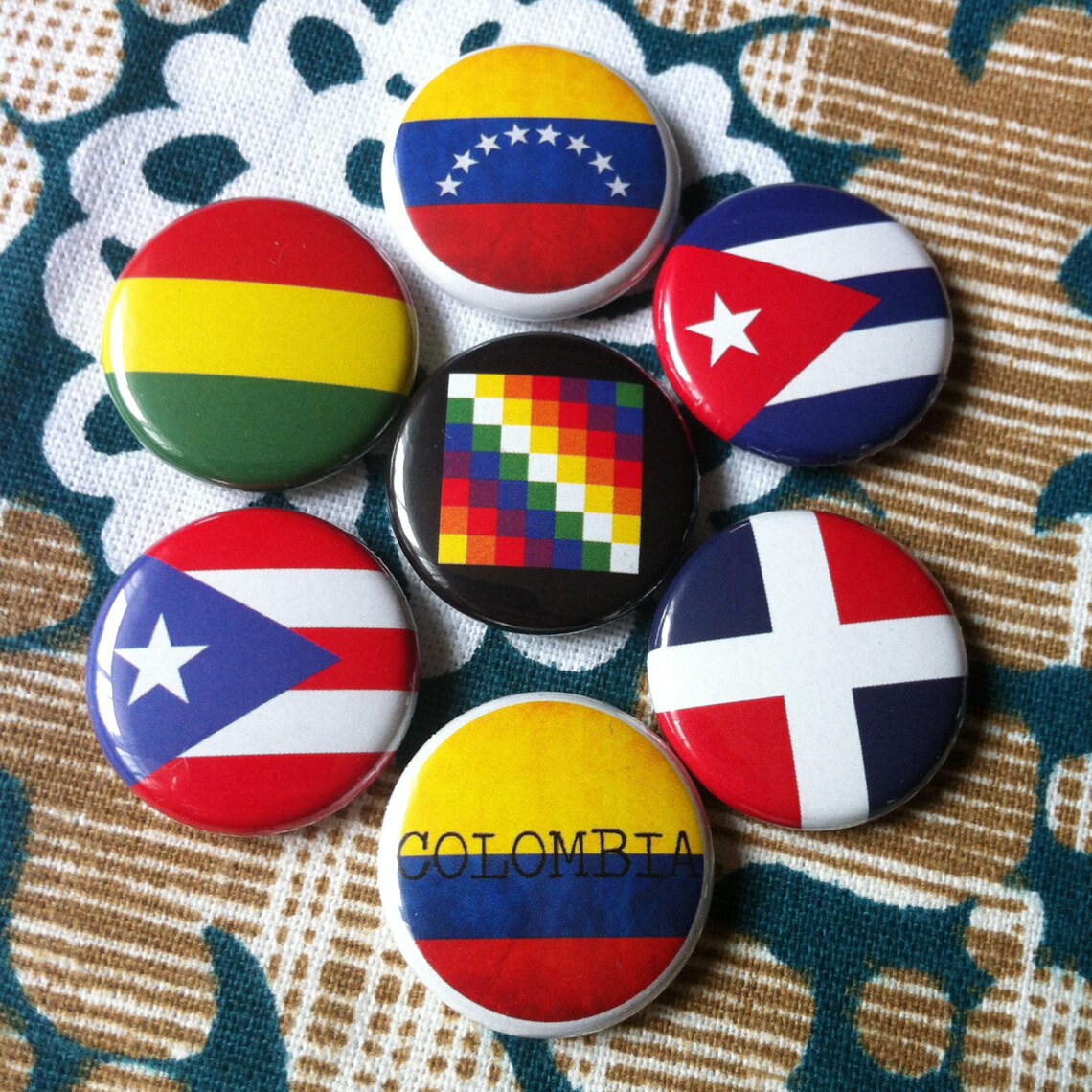 Wiphala Qulla Suyu Flag Pinback Button Magnet Zipper Pull - Etsy