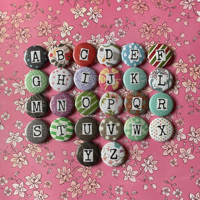 Alphabet Magnets - Etsy