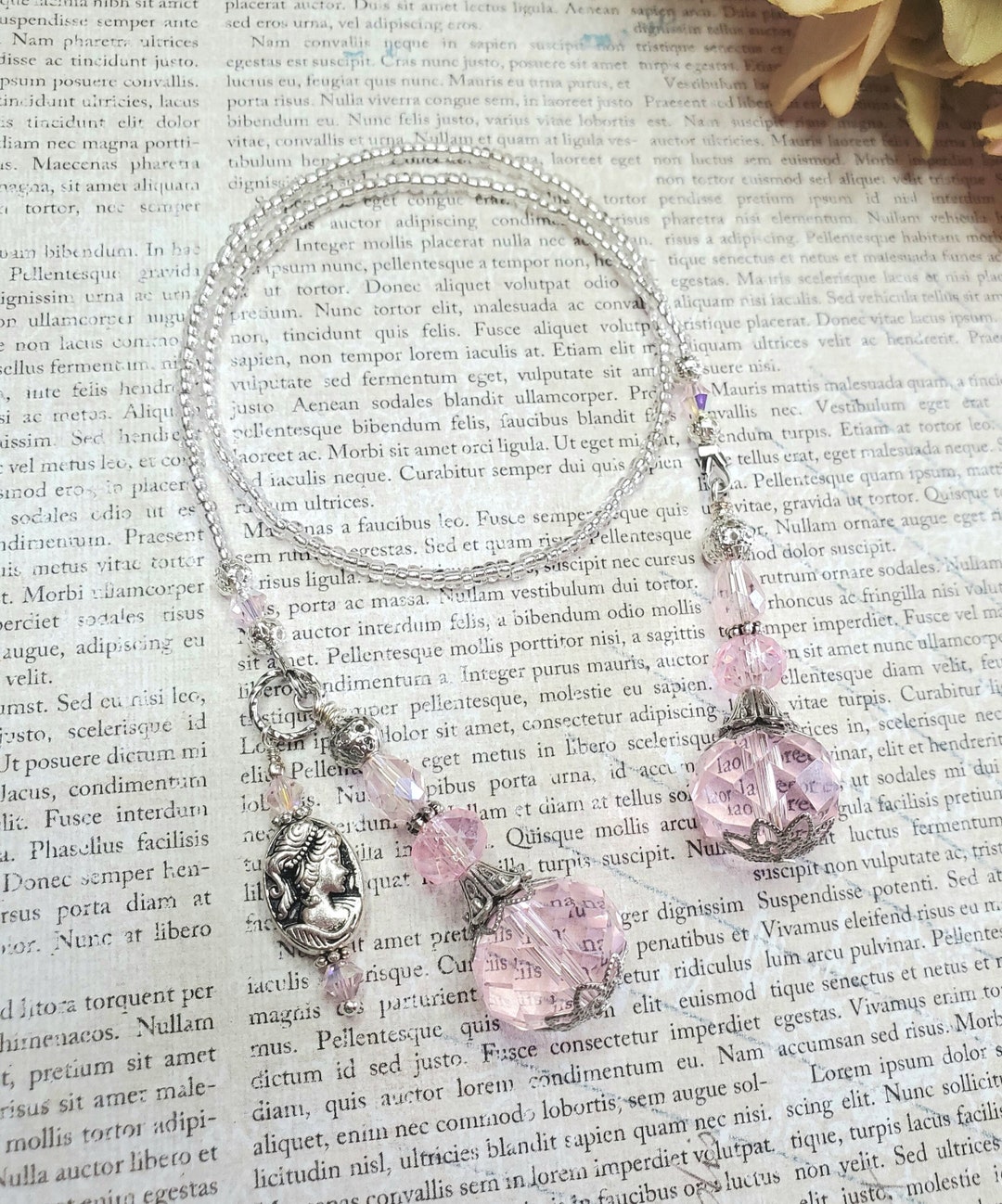 Beaded Bookmark, Book Thong, Book Jewelry, Bookish Gift, Reader Gift ...