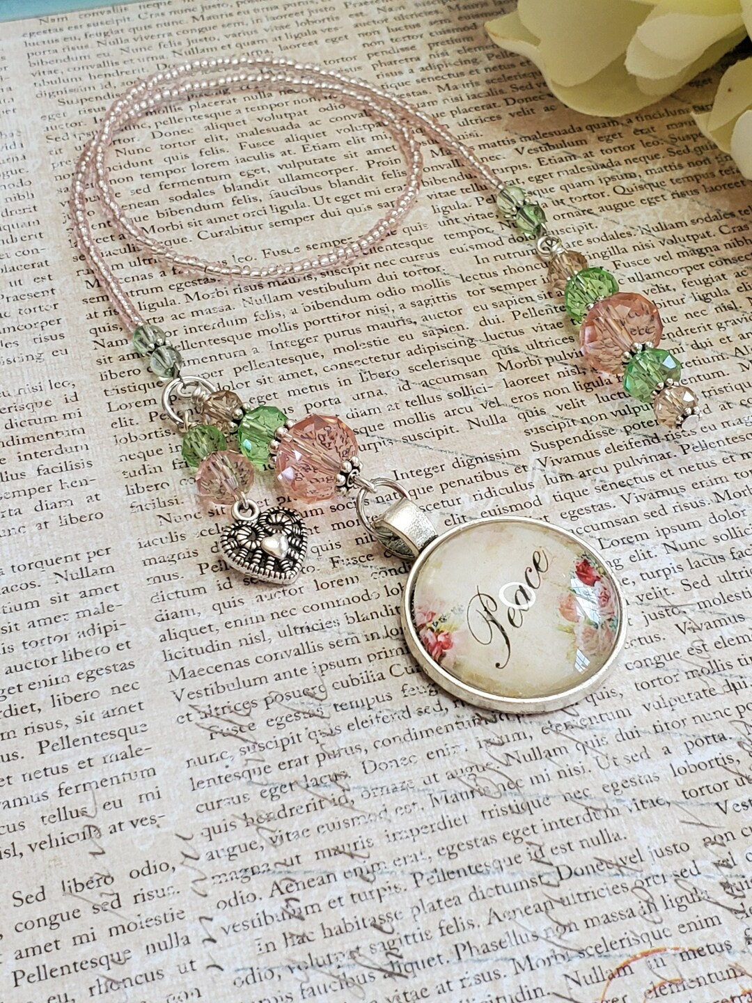 Beaded Bookmark, Book Thong, Book Jewelry, Bookish Gift, Reader Gift ...